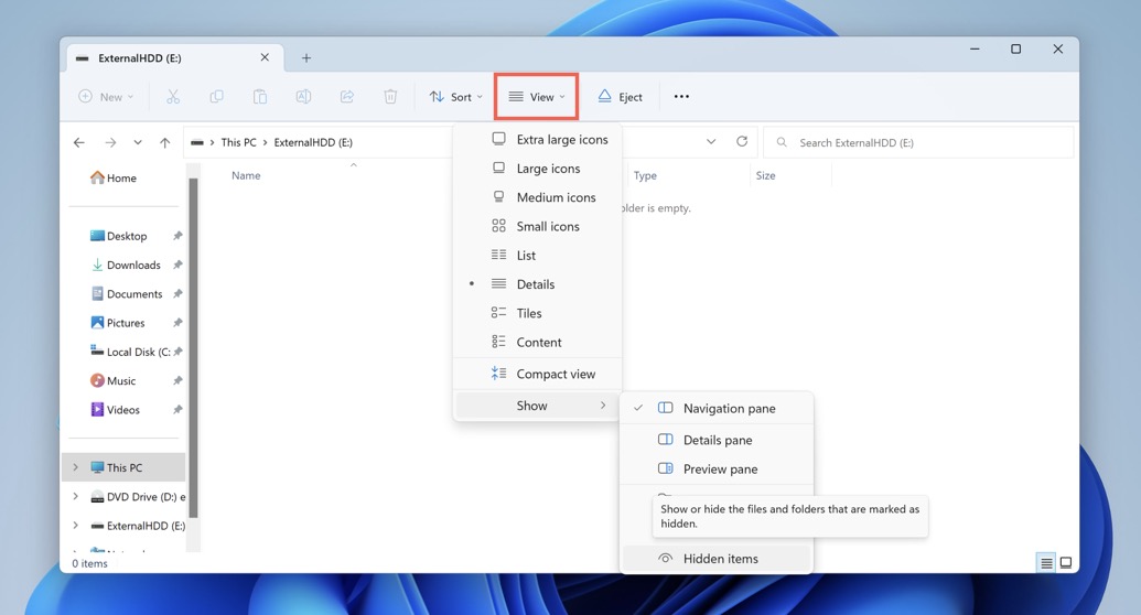 How to Recover Disappeared Files from External Hard Drive